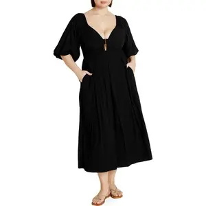 City Chic Plunge Day Dresses