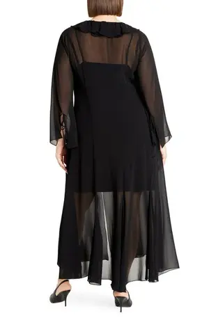 City Chic Chiffon Maxi Dress