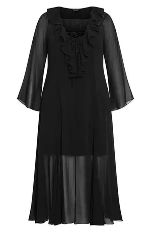 City Chic Chiffon Maxi Dress