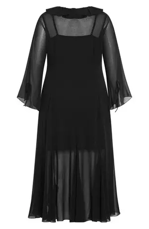 City Chic Chiffon Maxi Dress