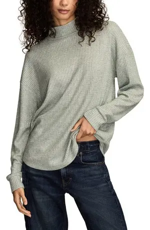 Lucky Brand Mock Neck Pullover Top