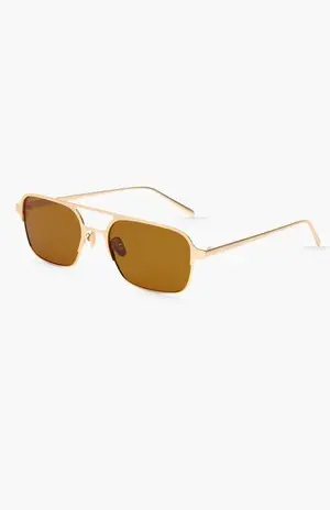INDY Jimmy Aviator Polarized Sunglasses - Brown