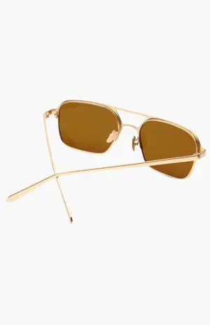 INDY Jimmy Aviator Polarized Sunglasses - Brown