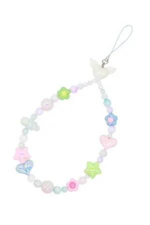VELVET LUNA Multicolor Beaded Phone Strap