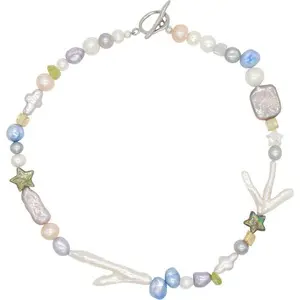 VELVET LUNA Pearl Necklace - Multi Colored