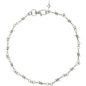 VELVET LUNA Wire Chain Necklace - Silver