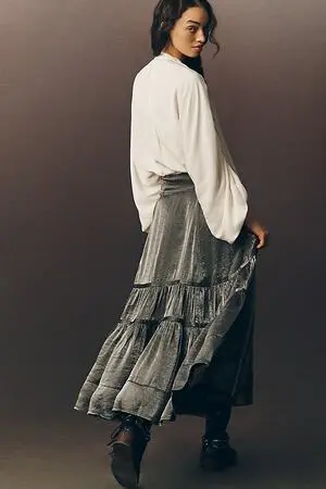 PILCRO Caravan Cargo Maxi Skirt