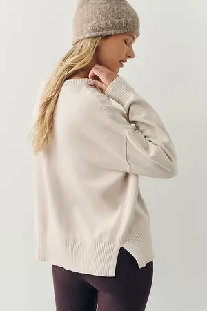 Beach Riot Callie Tree Crew-neck Sweater - Ivory