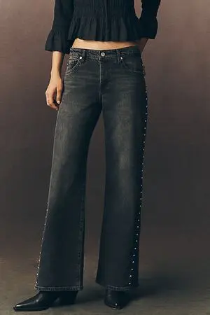 Ag Adria Low-rise Wide-leg Jeans - Immensity
