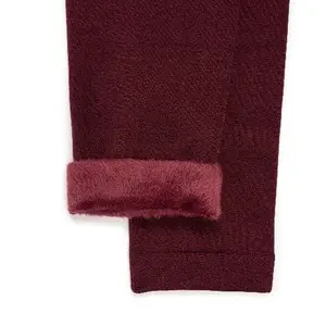 MUK LUKS High Waisted Faux Fur Lined Leggings