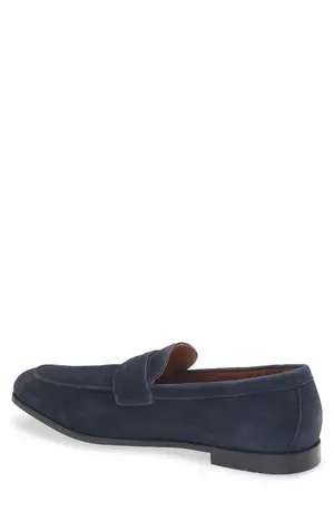FERRAGAMO Tiberio Penny Loafer - Navy Naturale Naturale