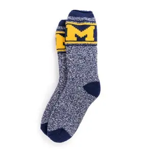 MUK LUKS Heat Retainer Crew Socks - Michigan