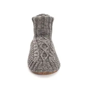 MUK LUKS Cable Bootie Slippers - Grey