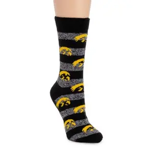 MUK LUKS Game Day Terry Loop Crew Socks - Iowa