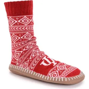MUK LUKS Gameday Slipper Socks - Indiana