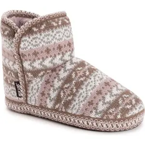 MUK LUKS Leigh Bootie Slipper - Neutral Purple