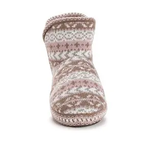 MUK LUKS Leigh Bootie Slipper - Neutral Purple