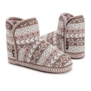 MUK LUKS Leigh Bootie Slipper - Neutral Purple
