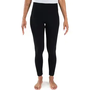 MUK LUKS MUK LUKS Fleece Lined Leggings With 4" Waistband Ebony
