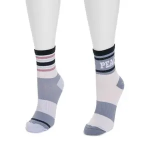 MUK LUKS Nylon Quarter Crew Compression Socks 2 Pair Pack - Blue Pack