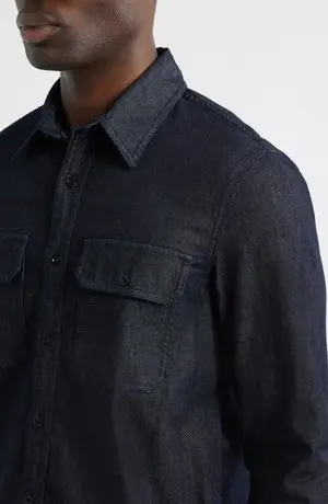 Ag Aiden Denim Utility Button-up Shirt