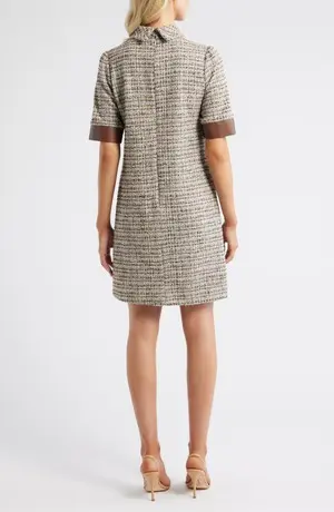 Julia Jordan Metallic Tweed Dress