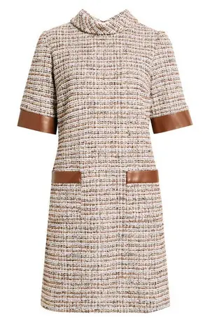 Julia Jordan Metallic Tweed Dress