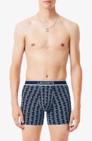 Lacoste Monogram Assorted 3-pack Boxer Briefs