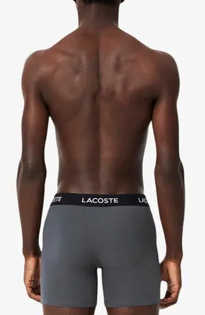Lacoste Core Essentials Assorted 5-pack Stretch Cotton Boxer Briefs