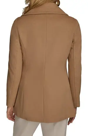 Donna Karan New York Double Breasted Blazer Coat - Camel