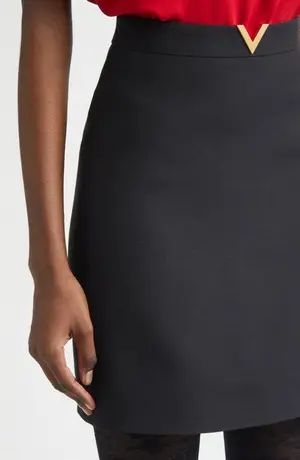 Valentino Garavani Crepe Couture Miniskirt