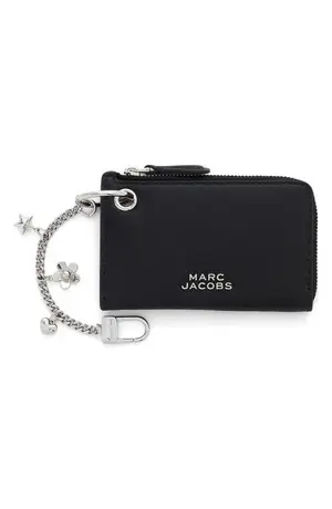 Marc Jacobs The Everyday Top Zip Charm Wallet - Black