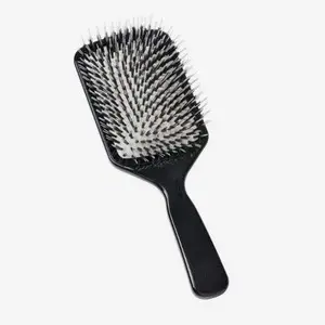 ACCA KAPPA High Quality Plastic Hair Extension Paddle Brushmixed Bristles - Black