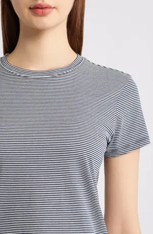 FRAME The Stripe Cotton Baby Tee