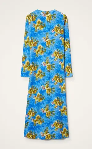 La DoubleJ Long Sleeve Swing Dress - Riptide Light Blue