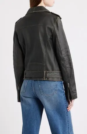 Frye Leather Moto Jacket