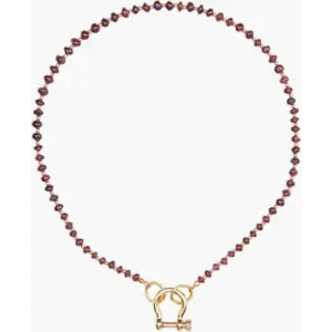 SHOP SPICY DAN Ruby Garnet Necklace - Red