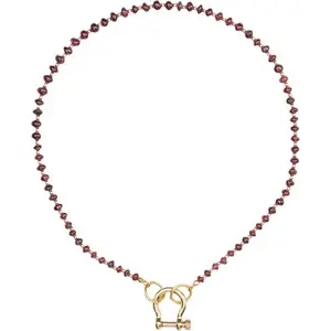 SHOP SPICY DAN Ruby Garnet Necklace - Red