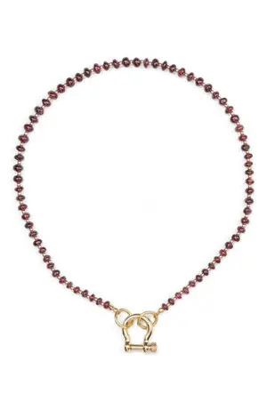 SHOP SPICY DAN Ruby Garnet Necklace - Red