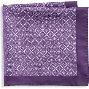 SYNRGY Big & Tall 4-pattern Tonal Pocket Square - Plum