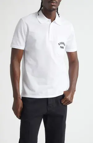 Givenchy Half Placket Polos For Men