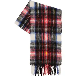 Polo Ralph Lauren Macro Brushed Scarf - Red Multi