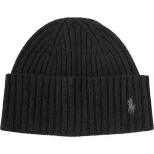 Polo Ralph Lauren Bold Cuff Beanie Polo Black