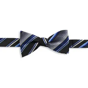 SYNRGY Striped Bow Tie - Black