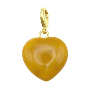 HOLST+LEE Heart Stone Pendant - Tan Agate