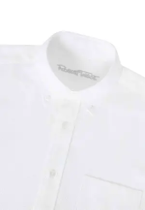 Robert Talbott Harrison Button Down Pique Shirt - White