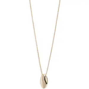 Argento Vivo Cubic Zirconia Pendant Necklace - Gold