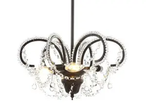 JONATHAN Y Caroline Metal/crystal Led Adjustable Chandelier