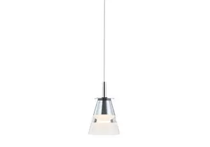 JONATHAN Y Alain 1-light Adjustable Metal Integrated Led Pendant - Chrome/white
