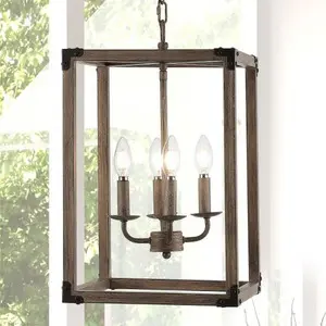 JONATHAN Y Magnolia 4-light Adjustable Iron Rustic Farmhouse Led Pendant